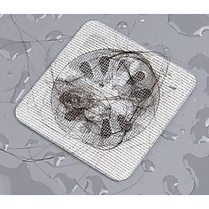 Einweg Filterflicken for Drain, Disposable Filter Patches for Drain Shower, Disposable Drain Covers for Shower, Bathtub Drain Filter Patch,Floor Drain Cover,for Bathroom,Kitchen (30PCS)