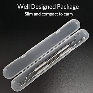 Professional Dental Tools, Langsum Stainless Steel Teeth Cleaning Tools for Dentist, Personal Using, Pets, Dental Hygiene Kit with Dental Scaler Pick, Tooth Tartar Scraper Remover and Storage Box