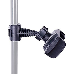ELEQOTE Cell Phone Holder for Microphone Stand 360° Swivel Adjustable Smartphone Clamp Mount Compatible with iPhone, Galaxy, Sony, LG, Google, Pixel, Oneplus, Huawei and Other Phones
