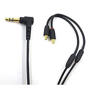 Replacement Cable for ATH-CKR100iS ATH-CKR90iS ATH-CKS1100IS ATH-CKR90 ATH-CKR100 ATH-CKR110 ATH-LS300Is/ ATH-LS400Is/ ATH-LS200Is/ATH-LS50Is/ ATH-LS70Is /LS200/LS300/LS400 Headphones Black Colour
