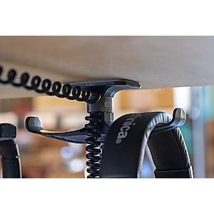 Elevation Lab The Anchor Pro (2-Pack) - Extra Strong Under-Desk Headphone Stand Mount with Built-in Cord Management