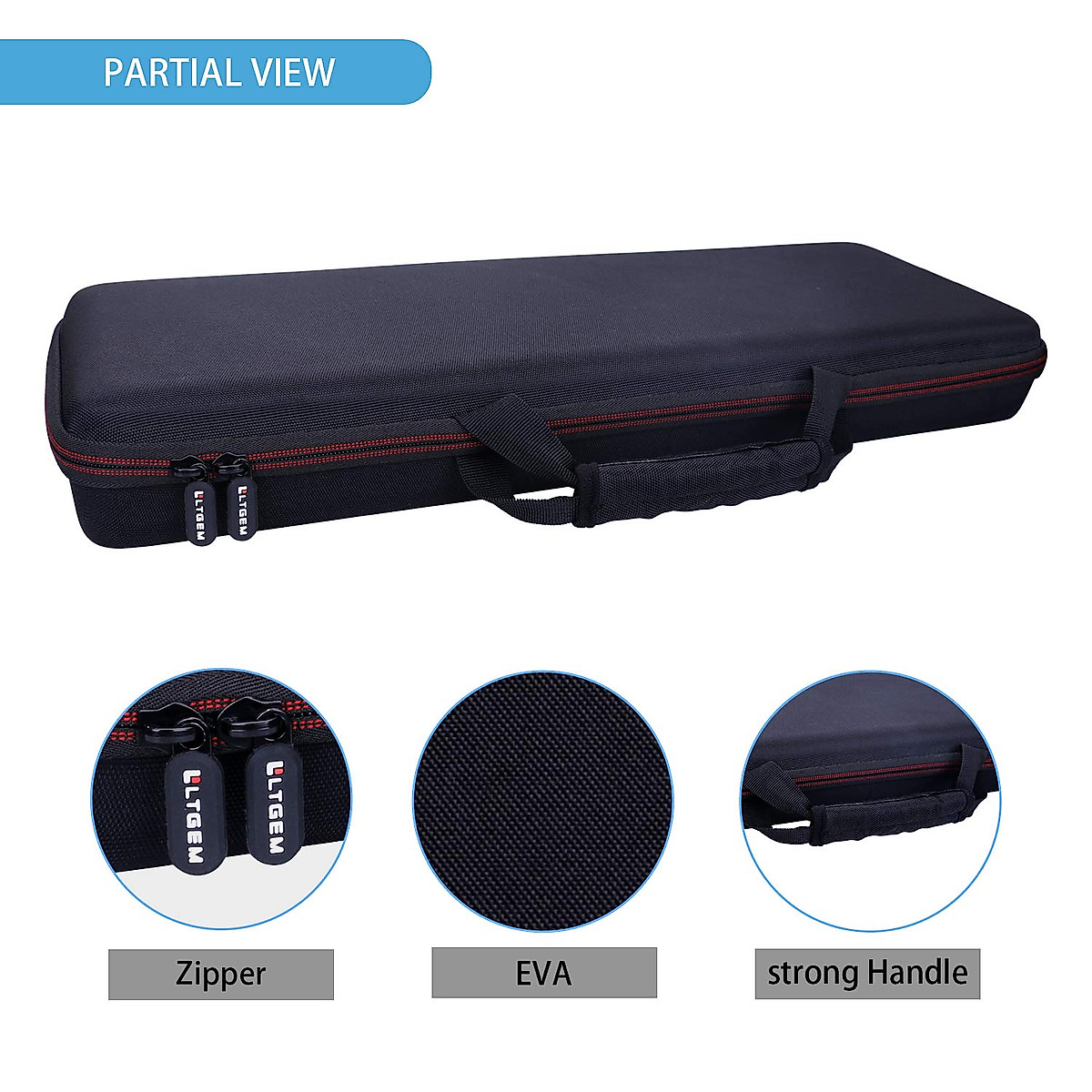 LTGEM EVA Hard Case for Native Instruments Komplete Kontrol M32 Controller Keyboard-Travel Protective Carrying Storage Bag