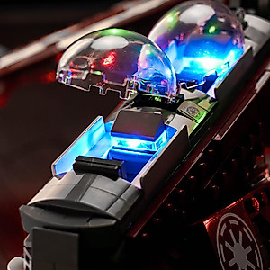 Hilighting Upgraded Led Light Kit for Lego The Clone Wars Coruscant Guard Gunship Building Set, Compatible with Lego 75354 (Model Not Included)
