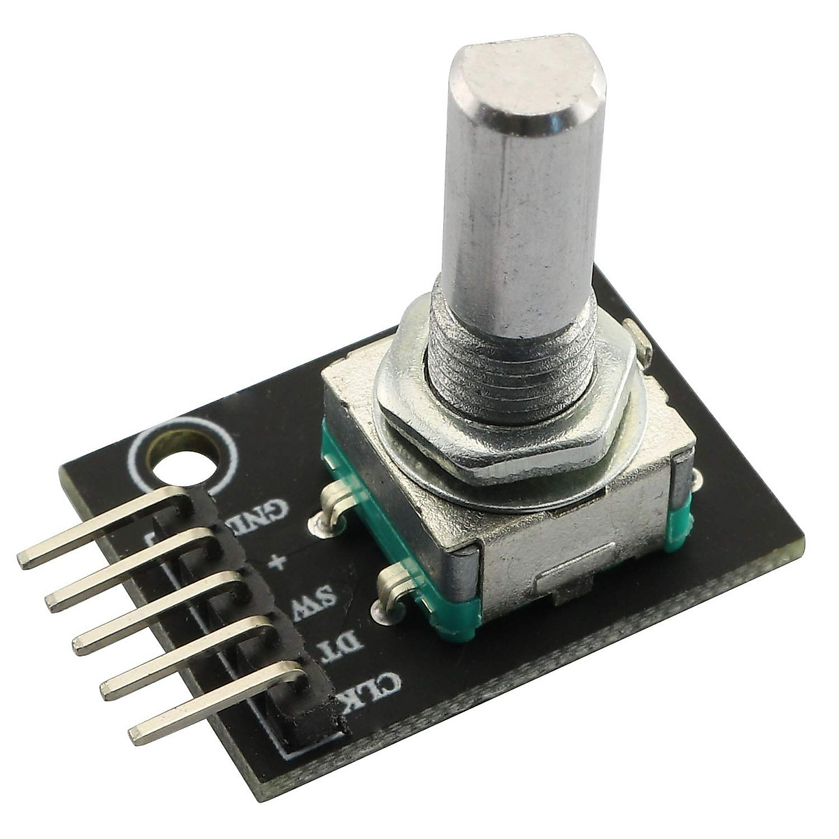 RLECS 2pcs Encoder Module Brick Sensor clickable Switch 360 Degree Rotary KY-040 with Knob Cap for Arduino