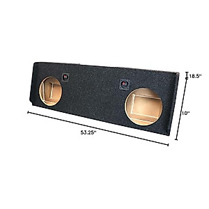Bbox A182-12CPA Dual 12” Sealed Subwoofer Enclosure Fits 2007-2013 Chevrolet/GMC Silverado/Sierra Crew cab