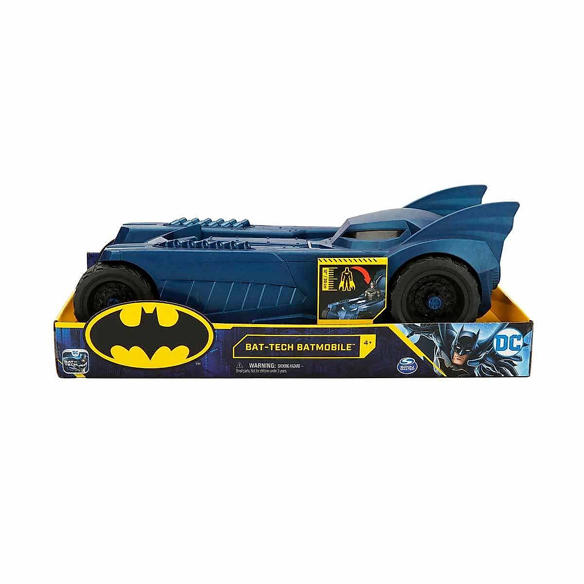 BATMAN, Batmobile Vehicle for use with 30-cm Action Figures, for Ages 4 and Up