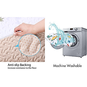 50 x 50 Play Mat for LIAMST and TODALE Baby Playpen, Non-Slip Washable Baby Playpen Mat, Baby Crawling Mats for Floor, Portable Travel Large Play Mats for Toddlers and Infants