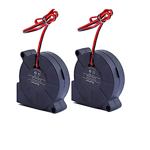50mm Blower Fan 12v 5015 Hydraulic Bearing 50mm x 15mm DC Brushless Cooling Turbo Fan for (2Pcs)