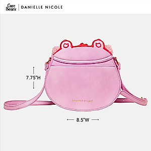 Danielle Nicole Care Bears Crossbody Bag, Love-A-Lot Bear Purse, Pink