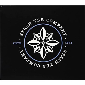 Stash Tea Earl Grey Black Tea, 20 Count Tea Bags Individually Wrapped in Foil, Black Tea with Citrus-y Bergamot, Premium Black Tea, Full Caffeine, Drink Hot or Iced