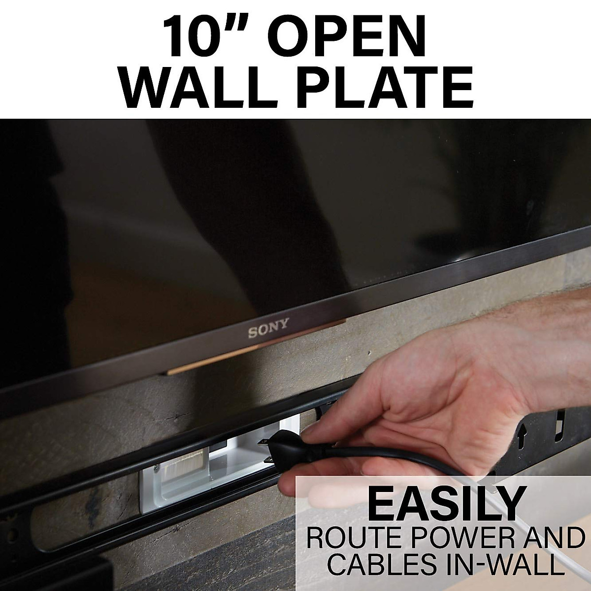 Sanus Extendable Soundbar Wall Mount Designed for Sonos Arc Sound bar - Low Profile & Audio Enhancing Design for Dolby Atmos -OSSAWM1-B2