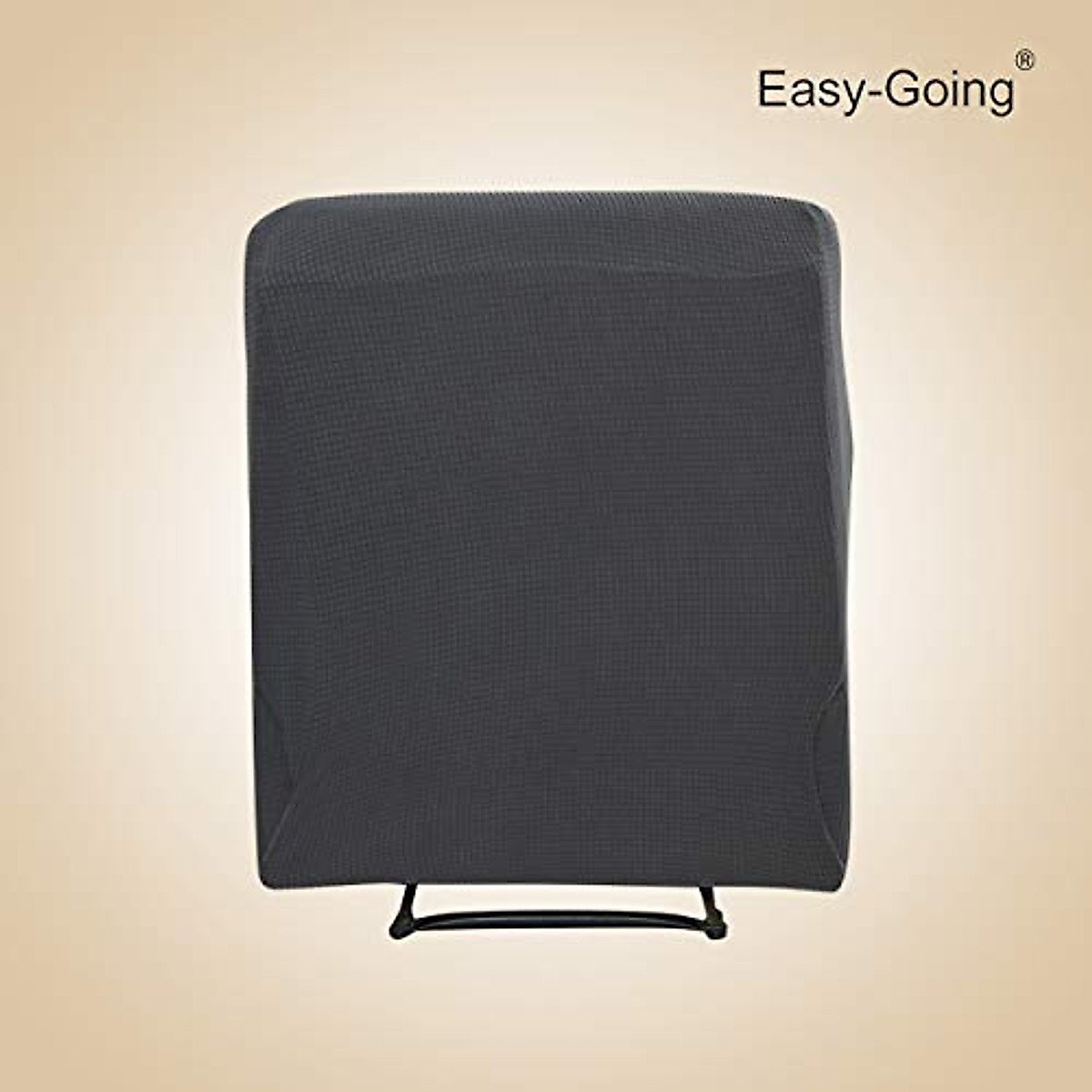 Easy-Going Recliner Stretch Sofa Slipcover Sofa Cover 4-Pieces Furniture Protector Couch Soft with Elastic Bottom Spandex Jacquard ( Recliner,Dark Gray)