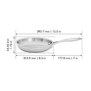 HENCKELS Clad Impulse 10-pc 3-Ply Stainless Steel Pots and Pans Set, Cookware Set, Fry Pan, Saucepan with Lid, Saute Pan with Lid, Dutch Oven with Lid, Stay-Cool Handles, Induction Stove Compatible
