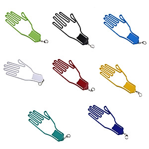 8-Pack Golf Gloves Holder Hanger Dryer Stretcher Shaper Accessories Plastic Support Frame Gifts for Men Women