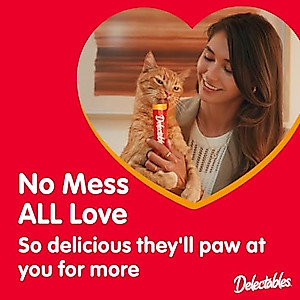 Delectables Squeeze Up Variety Pack, Creamy Squeezable Puree, Lickable Wet Cat Treats, Grain Free, No Added Fillers, No by-Products, No Added Preservatives, 0.5 Ounces Tube, 54 Tubes Total