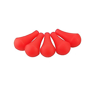 AMEYXGS 24pcs Archery Traditional Rubber Blunt Arrow Points Glue-On Field Arrowheads 6mm and 8mm Soft Safe Rubber Arrow Tips for Beginner Teenager Target Shooting Practice Arrow Accessory (red, 8mm)