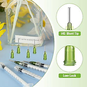 150 Pieces Industrial Blunt Tip 14G 1/2 Inch with Luer Connector Dispensing Needles Adhesive Glue Dispensing Blunt Tip