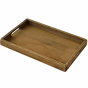 Decorative Serving Trays Platter for Breakfast in Bed, Lunch, Dinner,Great for Dinner Trays, Tea Tray, bar Tray, Breakfast Tray, or Any Food Tray