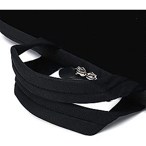 11.6 12 12.1 Inch Laptop Sleeve Carrying Bag Protective Case Neoprene Sleeve Tote Tablet Cover Notebook Briefcase Bag with Handle Extra Pockets for Women（Black）