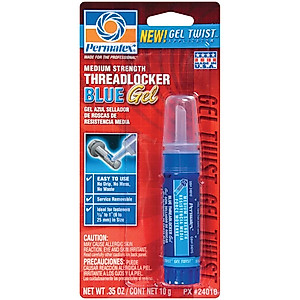 Permatex Threadlocker Blue Gel 10 Gram (2 PACK)