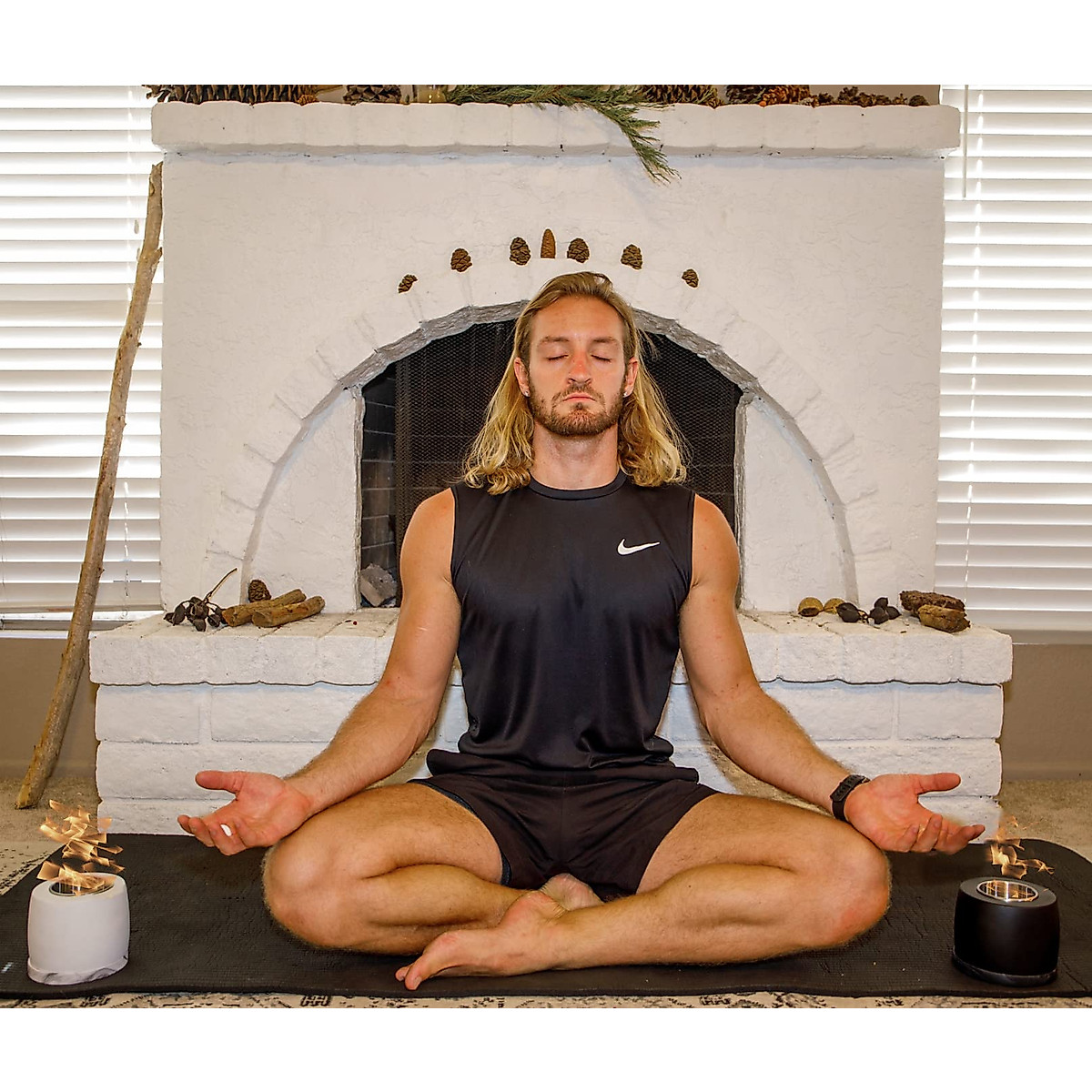 SolFlame Cement Tabletop Fire Pit, Small Fire Pit, Personal Fireplace, Mini Fire Pit, Fire Bowl