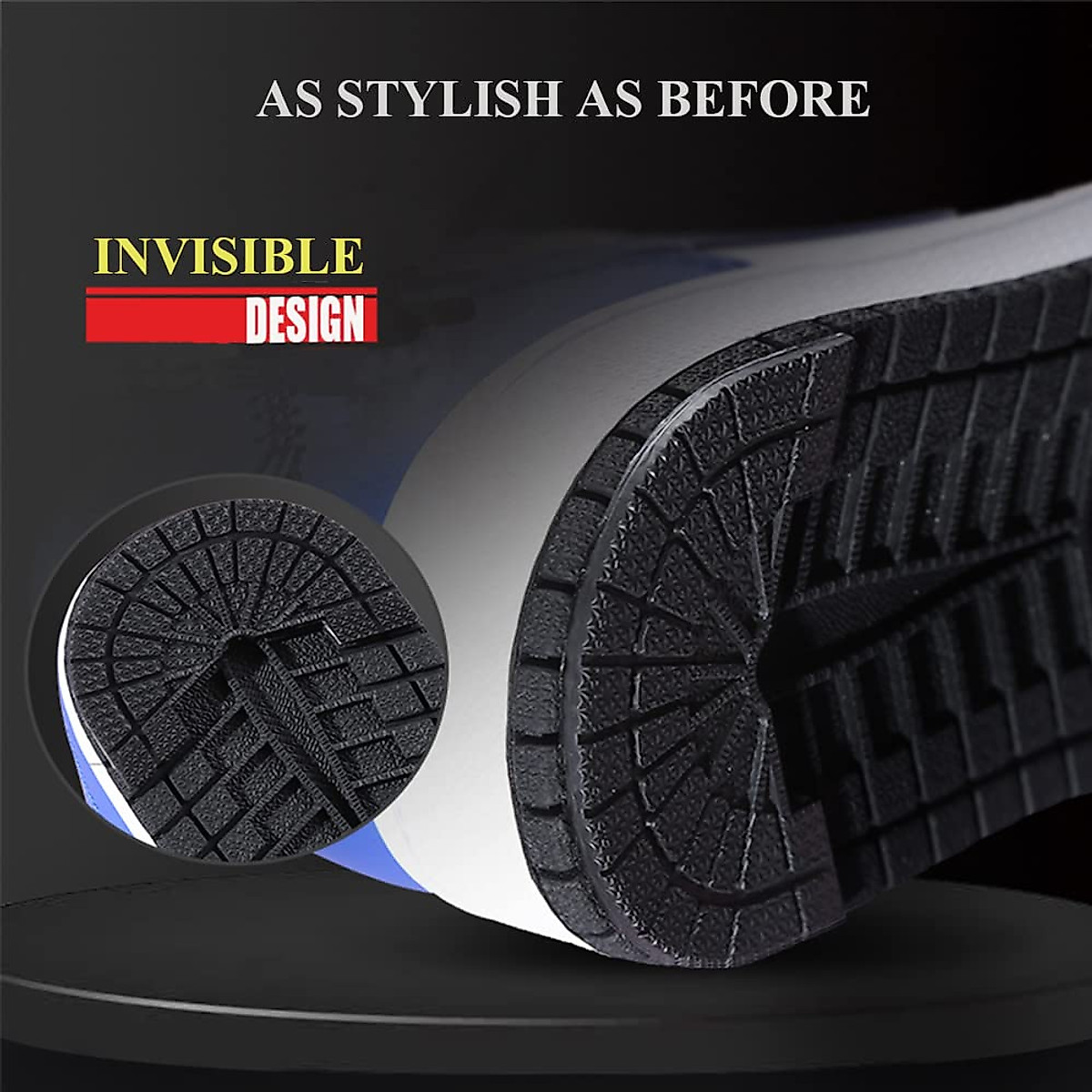 Sole Protector for Sneakers, Shoe Heel Protector Strong Self-Adhesive Repair Plates for Air Jordan Shoes Non Slip Heel Pad Sole Plates for Men and Women