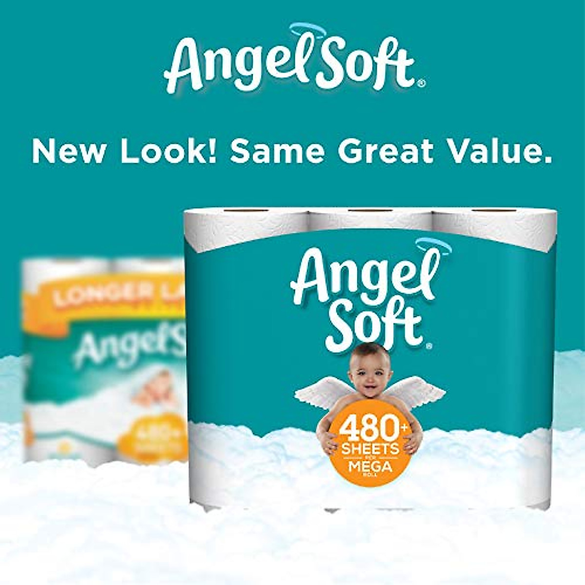 Angel Soft Toilet Paper, Bath Tissue, Packaging May Vary), 9 Count (Pack of 4)