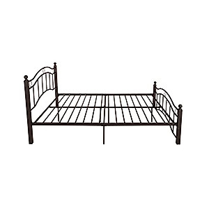 Voohek Metal King Size Bed Frame with Headboard and Footboard,Storage Space Under The Frame,No Box Spring Needed,Noise Free,Black