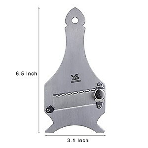 MSY BIGSUNNY 6.5" Truffle Slicer Stainless Steel Chocolate Truffle Shaver With Adjustable Blade Cutter Cheese Scraper Garlic Vegetable Peeler