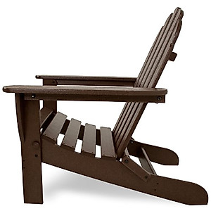 POLYWOOD AD5030MA Classic Folding Adirondack Chair, 35.00" x 29" x 35.00", Mahogany