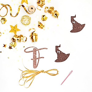 Dalaber She Found Her Keeper Banner, Wizard Bridal Shower Decoration Wizard Wedding Engagement Bachelorette Party Supplies,Rose Gold Glitter