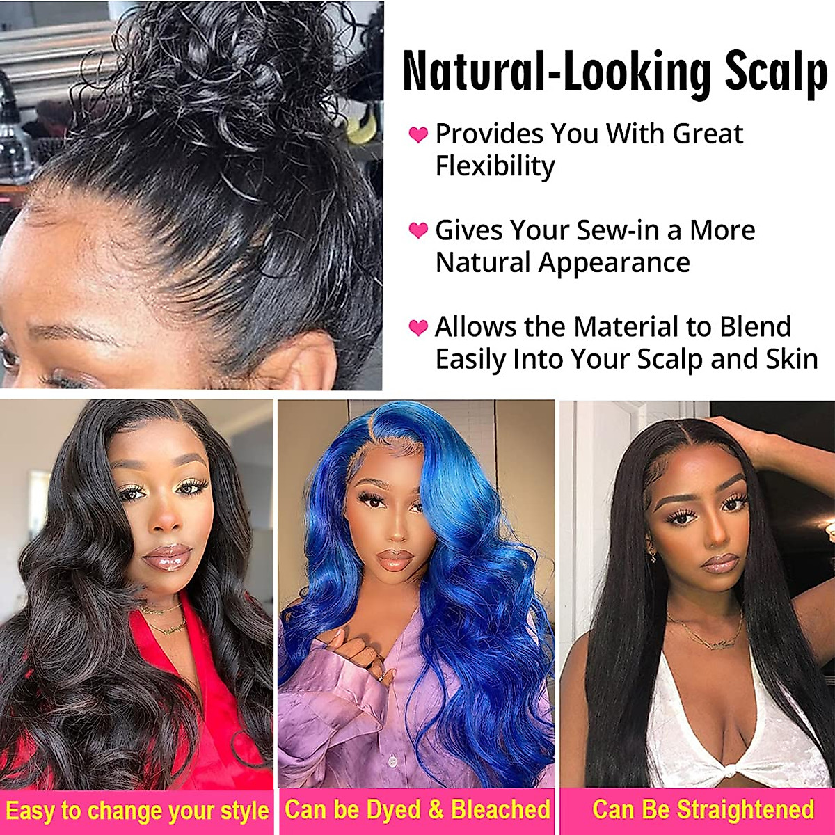 VRBest 13x4 Body Wave Lace Front Wigs Human Hair Wigs for Black Women, 150% Density, Natural Color Brazilian Virgin Hair Wig, 22 inch, Wavy, Glueless, Pre-Plucked with Baby Hair, Tangle Free
