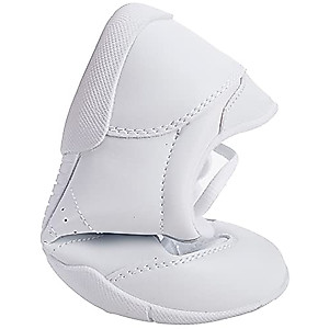 BAXINIER Youth Girls White Cheerleading Dancing Shoes Athletic Training Tennis Walking Breathable Competition Cheer Sneakers - White 2 Little Kid