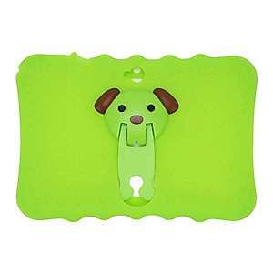 Honio Kids Tablet, 7 Inch US Plug 100‑240V 5.0 Large Memory 4 Core Toddler Tablet for Boys (Green)