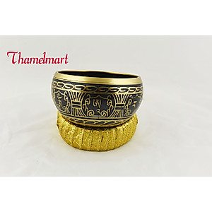 4" Tibetan Meditation Om Mani Padme Hum Peace Singing Bowl With Mallet