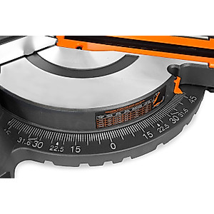 WEN MM1011 15-Amp 10" Single Bevel Compact Sliding Compound Miter Saw with Laser