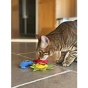 Yeowww! Catnip Cat Toy for Indoor and Outdoor Cats -Premium Quality Strong Catnip Toys for Cats (1x Crinkle Catnip Toy Sun 1 x Moon 1x Star), Purple, 3 Count (Pack of 1) (Yeoww Sun Moon and Stars)