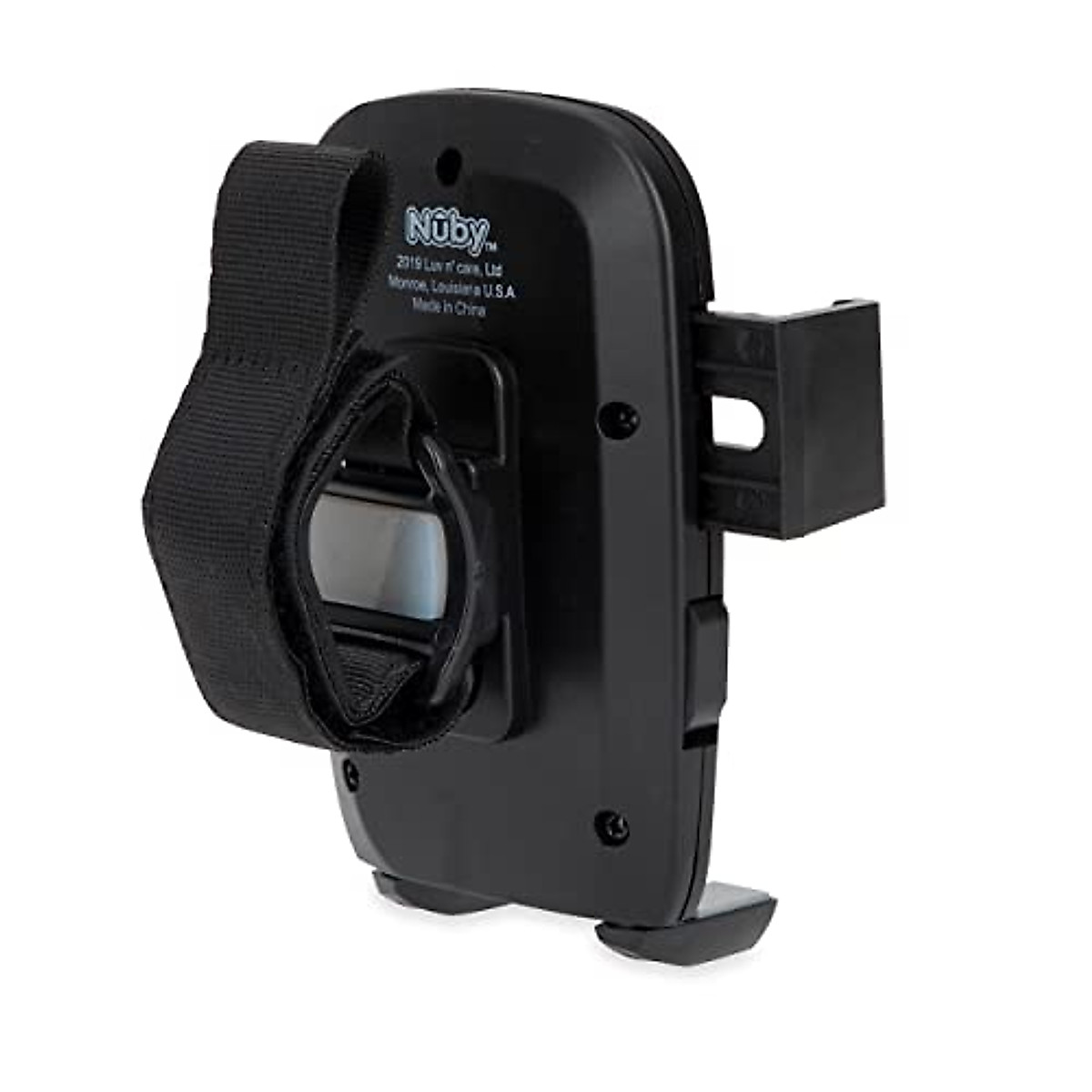 Nuby Stroller Phone Holder: Safe and Secure Phone Holder- Stroller Accessory Black