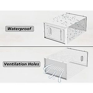 SIMPDIY Shoe Box, 12 Pack Shoe Storage Boxes Clear Plastic Stackable, Shoe Organizer Containers with Lids for Size 10