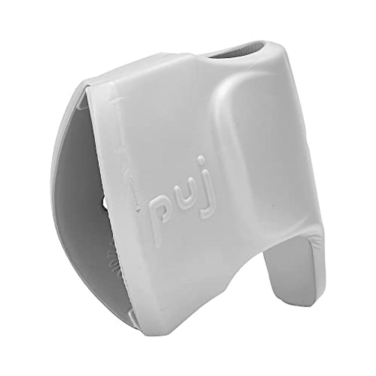 Puj – Snug, Ultra-Soft Spout Cover for Bathtub Taps, BPA-and-PVC-Free Faucet Cover for Safe Baths, Non-Absorbent Bathtub Faucet Cover, Kids’ Bathroom Safety Products, Grey