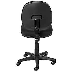 Office Star Pneumatic Sculptured Task Chair with Thick Padded Seat and Built-in Lumbar Support, Coal FreeFlex