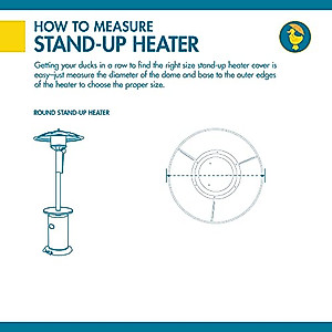 Duck Covers Ultimate Waterproof Stand-Up Patio Heater Cover, 22 Inch