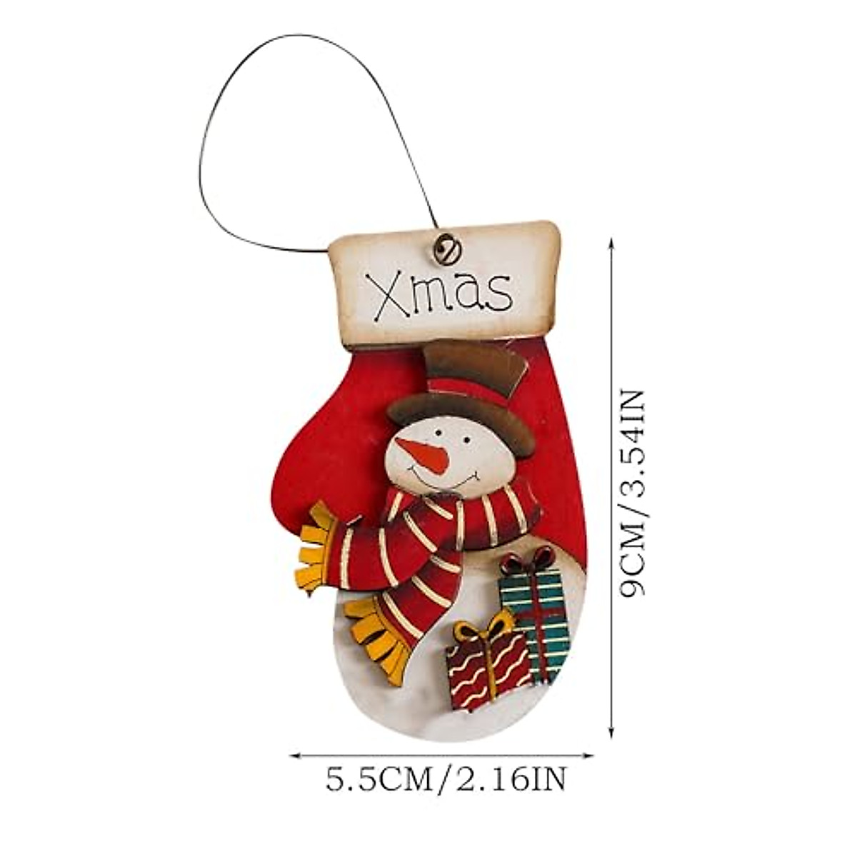 IAMAGOODLADY Christmas Tree Decoration Pendant,Hanging Wooden Ornaments,Xmas Santa/Snowman Ornaments,Christmas Tree Funny Ornaments for Holiday Party Warehouse Sale Clearance