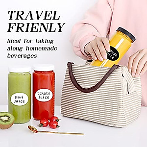 Glass Juice Bottles for Juicing, Airtight Lids & 4 Straws & 4 Lids w Hole, 16 oz Jars with Lids, Reusable Travel Water Cups, 12 Labels for Smoothies, Tea, Milk, Homemade Beverage (6 Pack, Black Lids)