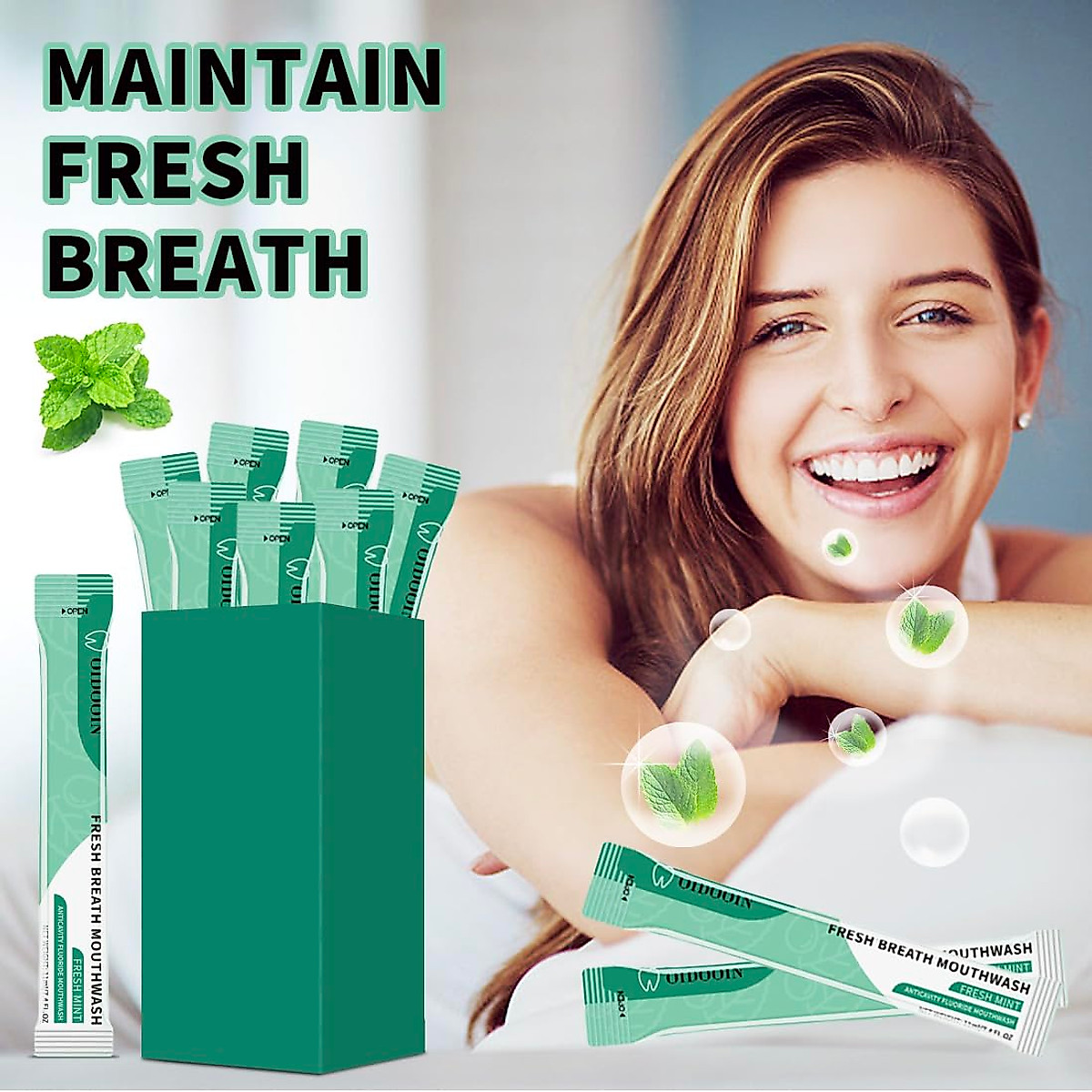 Travel Size Mouthwash Individual Mini Mouthwash for Fresh Breath,for After Meals, Hotels Portable Travel Mouthwash Bulk (Pack of 40)