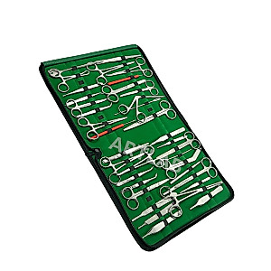 ARTLAB | Advanced Dissecting Dissection Kit -97 Pcs Stainless Steel Instruments perfect for Anatomy-Biology, Botany, Veterinary Students |Scissors |Needle Holder |Forceps| Scalpel-All in One