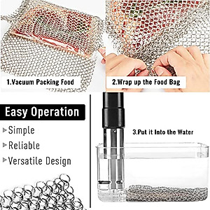 Sous Vide Weights，Stainless Steel Sinker Weights, Food Grade Sous Vide Mesh, Keeping Food Submerged, Evenly Cook Food Sous Vide Cooking Accessory Perfect for Safe Cooking