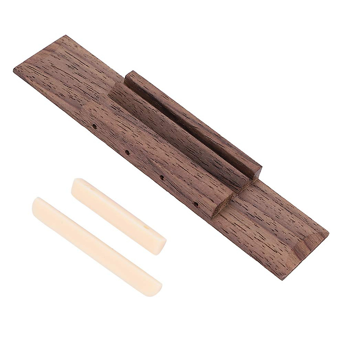Ukulele Bridge Set Rosewood Bridge Plastic Nut & Saddle DIY Ukulele Replacement Part