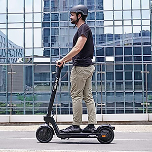 ANYHILL Electric Scooter for Adults, E Scooter with Detachable Battery, 24-28Miles & 19 MPH, 750W Motor Sport Scooter,10'' Pneumatic Tires Commuting Electric Scooter with Regenerative Braking System.