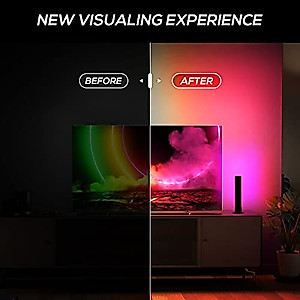 GOOZY 2PCS Smart LED Light Bar,RGB Lamp with Multiple Lighting Effects and Music Modes,for Gaming,Mood Light,PC,TV Backlights,Movies,Room Decoration,Desk,Gaming Accessories Stuff